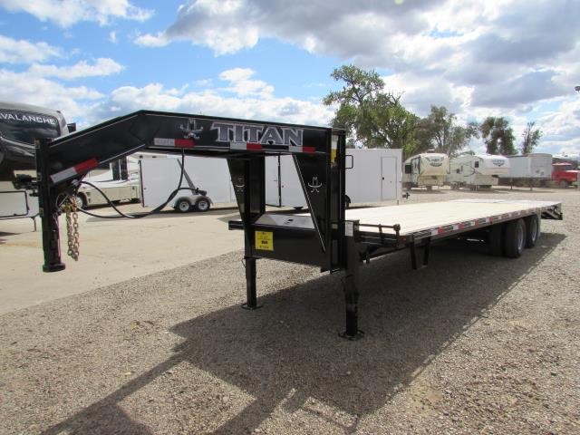Stock# 084493 NEW 2021 TITAN 30 FT GOOSENECK FLATBED